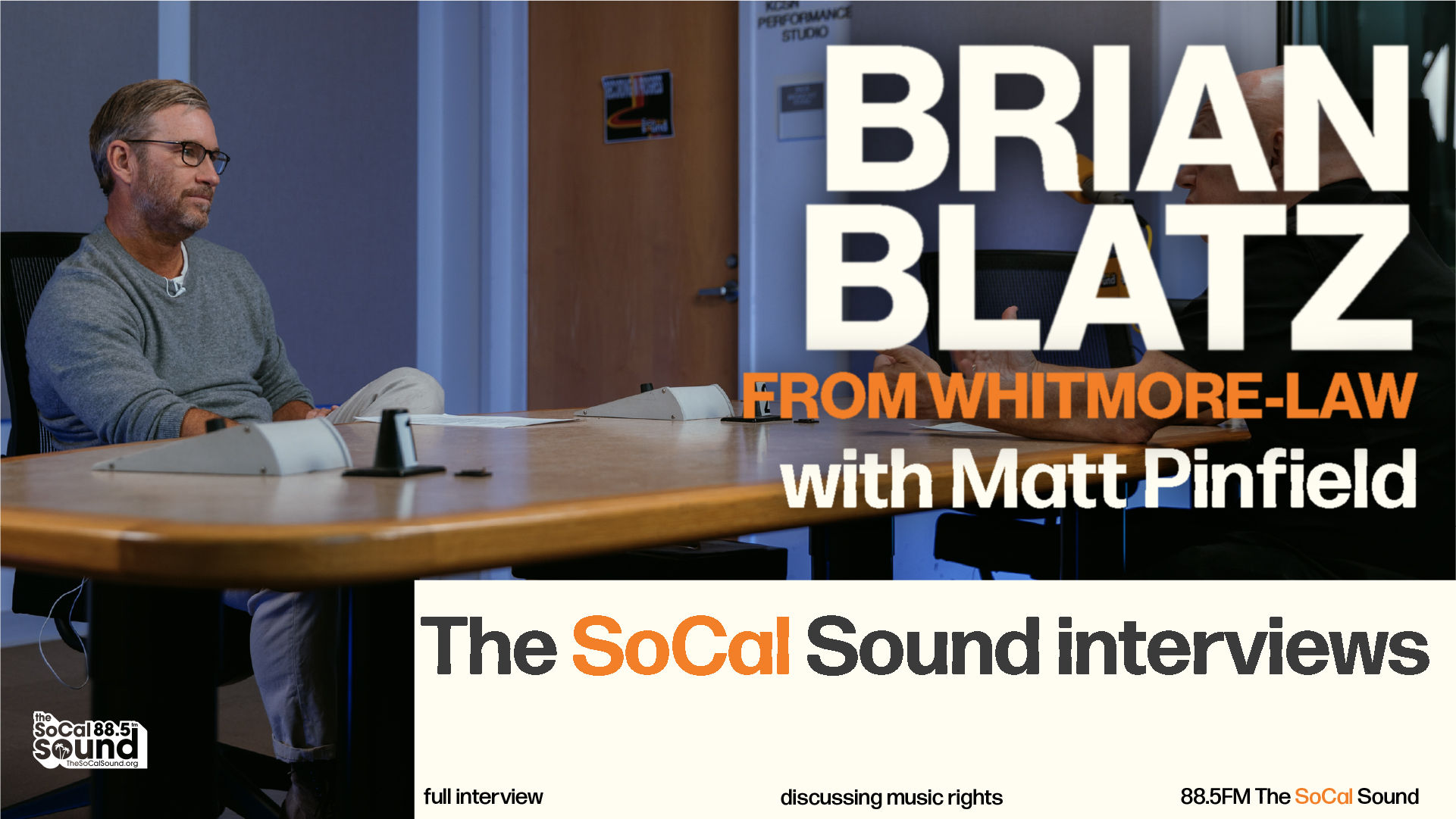Brian Blatz from Whitmore-Law discusses Music Rights with Matt Pinfield ...